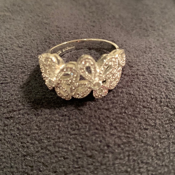 Jewelry | Pave Floral Ring | Poshmark